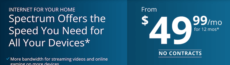 Spectrum Internet Pricing and Plans